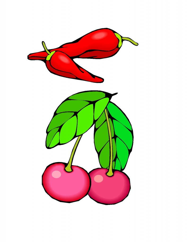 Ilustrate colorate cu fructe și legume