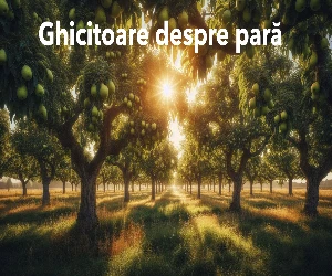 Ghicitoare despre pară