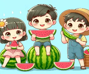 Ghicitori despre pepene verde, roșu și galben